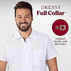 Elite Kitchens Apparel Professional Chef Shirts White Bulk Packs (1, Medium)