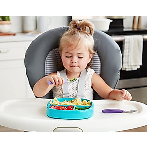 Gerber Nuk Stainless Steel Tip Kiddy Cutlery Set,(Purple)