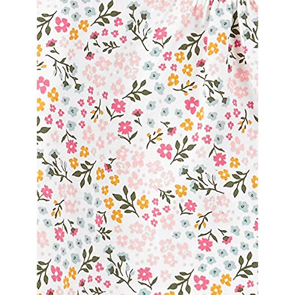 Simple Joys by Carter's Girls' 4-Piece Top and Vest Set, Floral/Olive, 3T