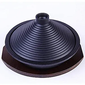 Casserole Dishes with Lids Large Cooking Tagine, 28Cm Tajine with Enameled Cast Iron Base and Cone-Shaped Lid