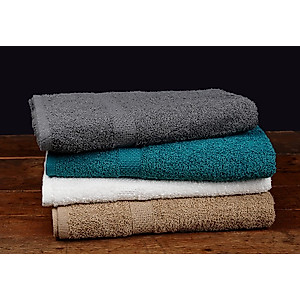 Textila Cotton Bath Towels - Medium Bath Towel 24x48 Inches - Pack of 4 - Multi Color - Soft and Absorbent Towels for Bathroom, Gym, Pool, Spa, Hotel, Home & Hair Wrap Use