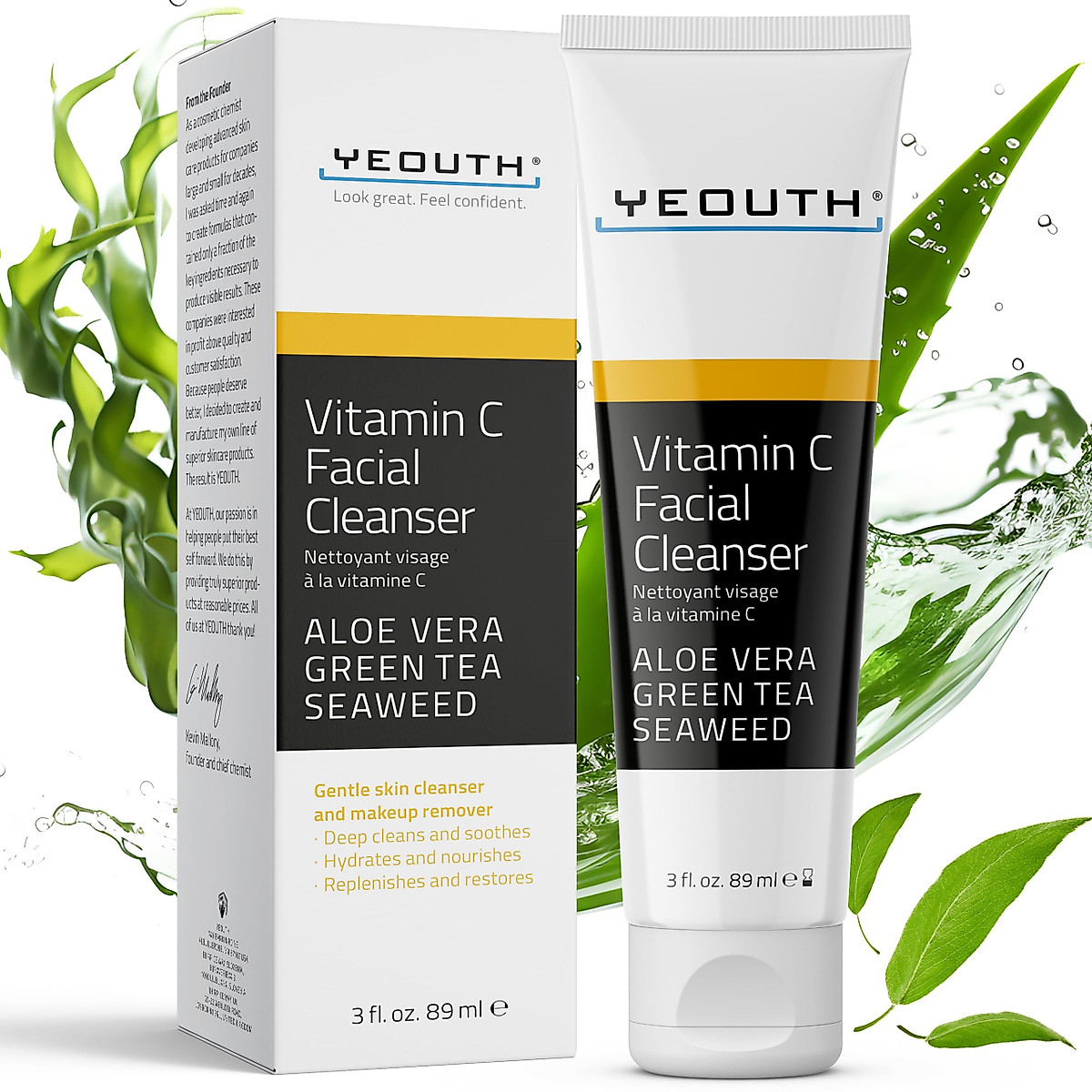 YEOUTH Vitamin C Cleanser for Face Wash 3 fl oz