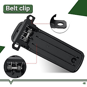 Baofeng Original Replacement GM-15 Pro Belt Clip for Baofeng GM-15 Pro TP-8Plus Two Way Radios Walkie Talkie,5Pack