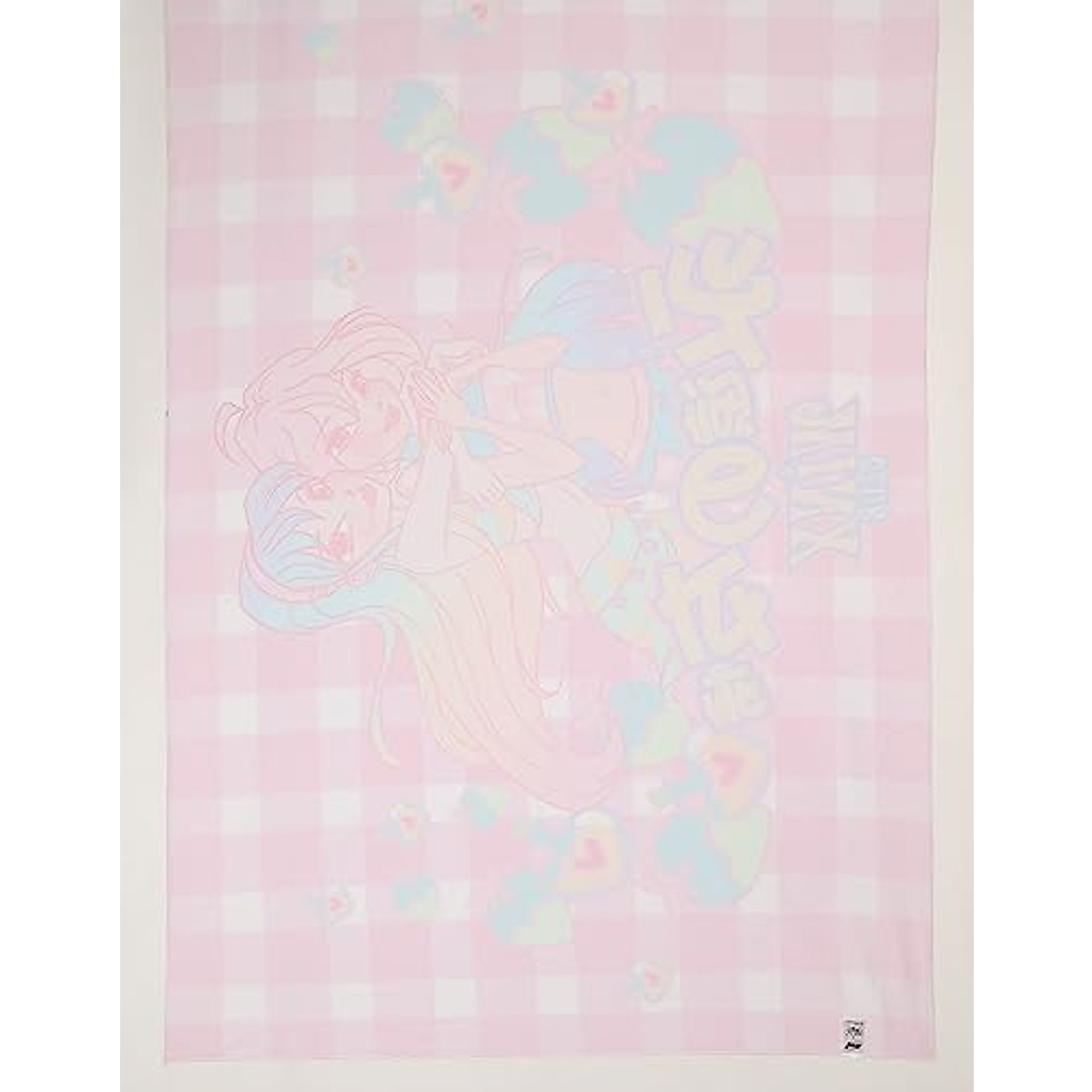 Winx Club Tapestry Wall Hanging Kawaii Friendship Dark Gothic Wall Tapestry for Living Room Bedroom (Pink)