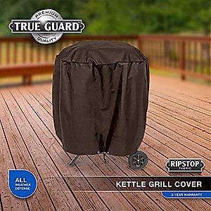True Guard Grill Water Resistant Heavy Duty Patio Furniture Covers, Fade/Stain/UV Resistant for Outdoor Patio Furniture, 600D Rip-Stop Brown 30in