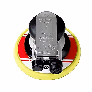 AirVANTAGE Industrial Grade Random Orbital Air Sander Non-Vacuum With Low-Profile Pad, 1/4 in. NPT Air Inlet (6": 3/16- Hook & Loop)
