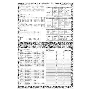 2024-2025 Academic Year 12 Months Student Calendar/Planner for Wall & Desk & 3-Ring Binder, for School, Teacher, Student (Black&White Paisley Edition #010)