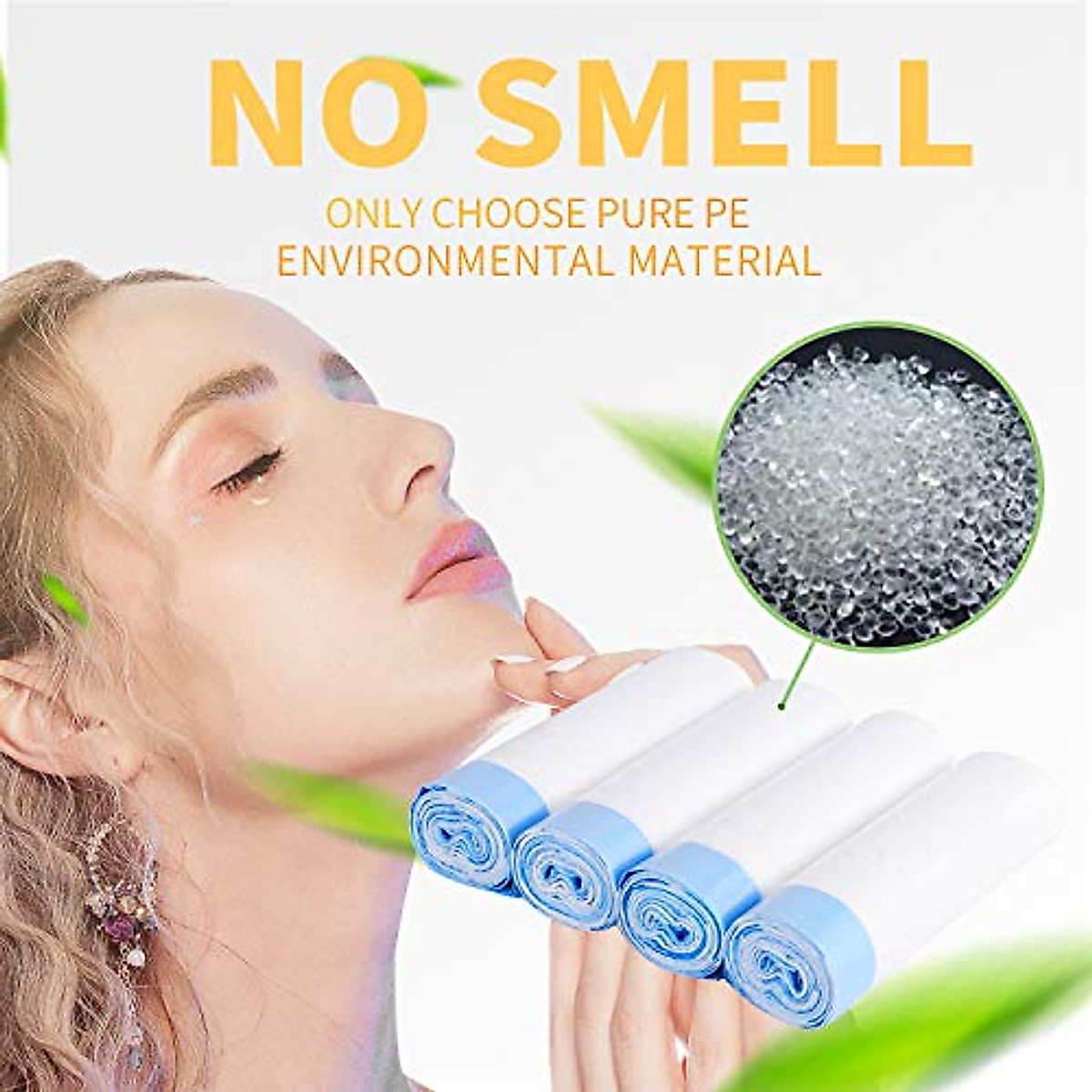 VASULER 4 Gallon Trash Bags,Garbage Bags Tall Strong Super-Thickened Drawstring Solid Trash Bags,Garbage Bags for Kitchen,Bathroom, Bedroom, Home, Office, Trash Cans (4 Gallon 40 Count ULTRA STRONG)