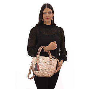 A ÁNGELOZANO Lady bag, Genuine Leather bag, Handcrafted bag, Engraved bag, Hand bag, Women's bag, Citlali Model