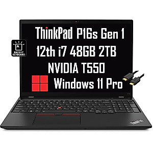2022 Lenovo ThinkPad P15s Gen 2 15.6" FHD (Intel 4-Core i7-1165G7, 32GB RAM, 4TB PCIe SSD, T500 Graphics) Mobile Workstation Laptop, Backlit, Fingerprint, 2x Thunderbolt 4, 3-Year Warranty, Win 10 Pro
