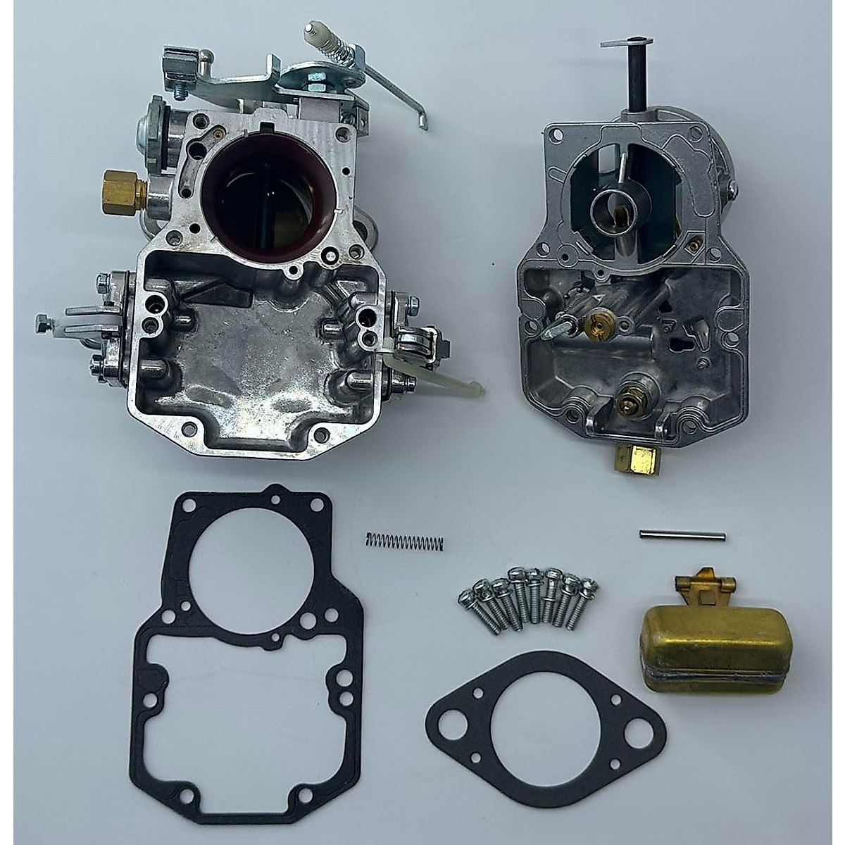 Autolite 1100 Carburetor Manual Choke For 1963-1968 Ford Mustang Falcon Mercury 170&200ci Inline 6 Cylinder automatic transmission 1963 64 F100 Trucks V6 223" & 262".passenger side mount choke cable