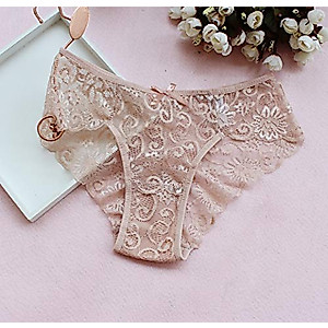 Wetopkim women daily underwear panties pack lace hipster lingerie thong pack of 5