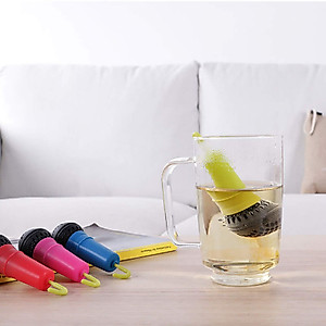 Dempiire Clear Container with Maker Creative Silicone Silicone Microphone Pantry Organization And Storage Glass Containers (Hot Pink, One Size)