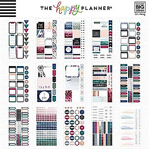 me & my BIG ideas Sticker Value Pack - The Happy Planner Scrapbooking Supplies - Free Spirit Theme - Multi-Color & Gold Foil - Great for Projects, Scrapbooks & Albums - 30 Sheets, 938 Stickers Total