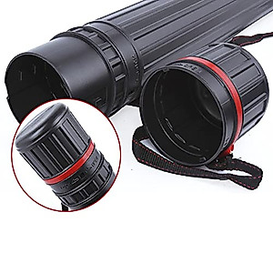 huyear Poster Tube, Extra Large Black Extendable Poster Tube with Carrying Strap, Poster Carrying Case, Telescoping Tube, Art & Poster Transport Tubes, Poster Tubes for Storage, Poster Holder Tube, Blueprint Tube