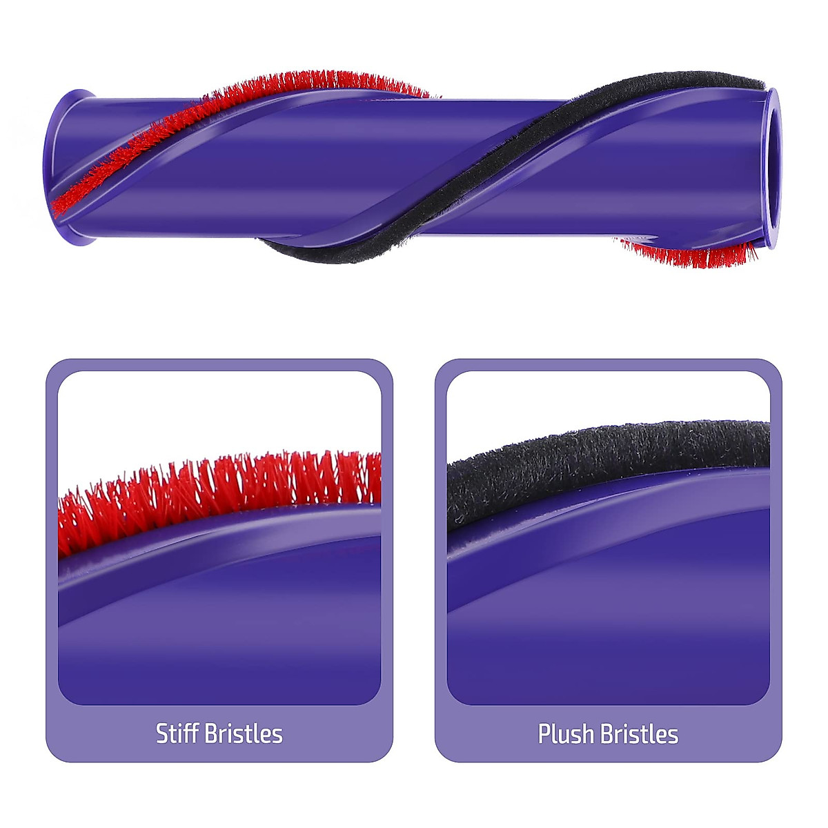 WIOR Roller Brush Roll Bar Replacement Compatible with Dyson V8 Cordless Vacuum Cleaner Part No. 967485-01, Brushroll Roller Brush Bar Replacement Attachment for Dyson V8