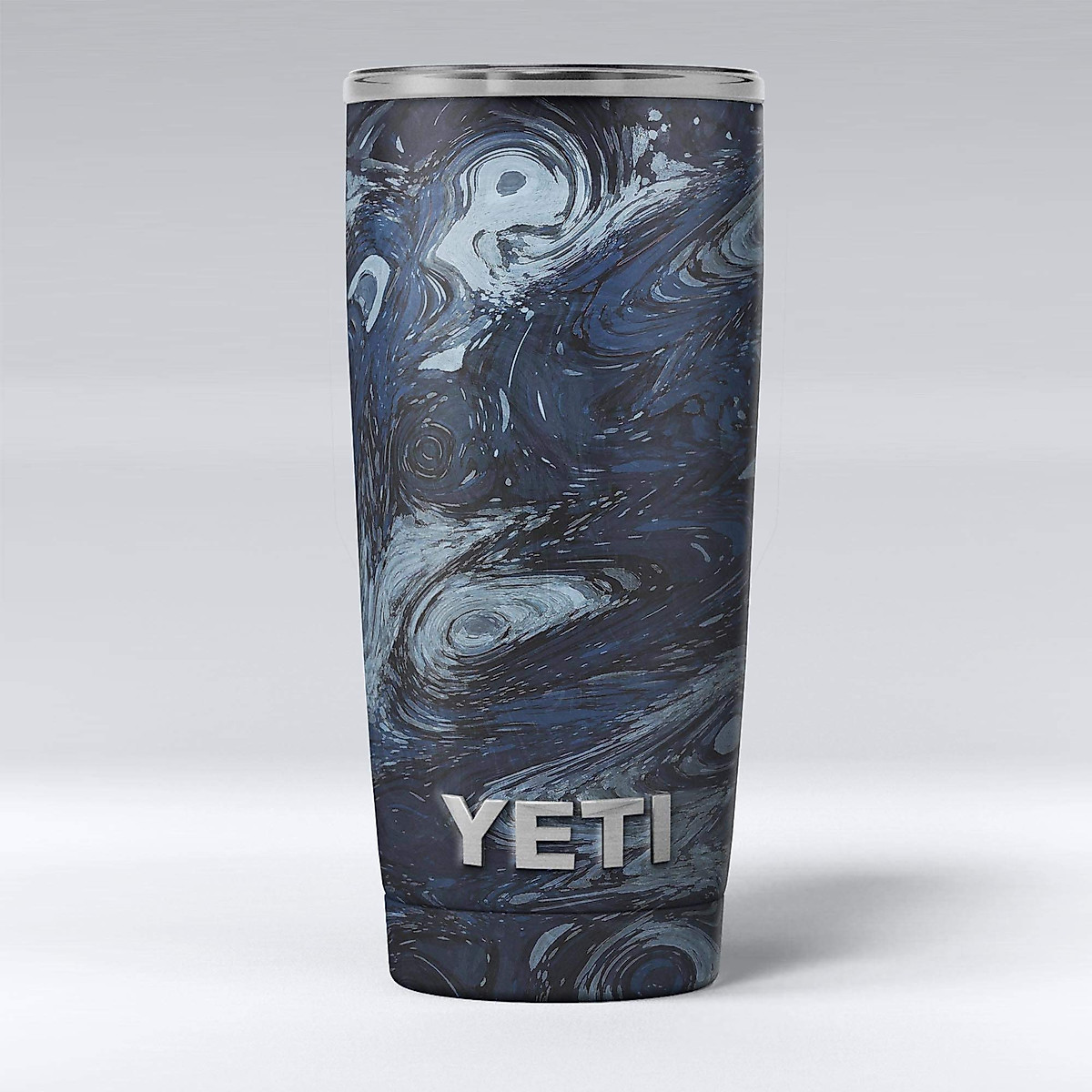 Design Skinz Dark Slate Marble Surface V32 - Skin Decal Vinyl Wrap Kit Compatible with The Yeti Rambler Cooler Tumbler Cups