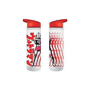 Ultraman Anime Cartoon Hero Character 24 Oz. UV Print Tritan Plastic Water Bottle