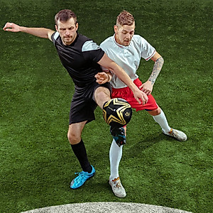 Fantecia Unisex Size 5 Soccer Ball, Official Match Weight Futsal Ball, Professional Outdoor/Indoor Soccer Ball with Pump for Youth & Adult.