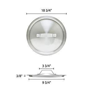 Thunder Group 5.5 Quart Aluminum Sauce Pan Lid