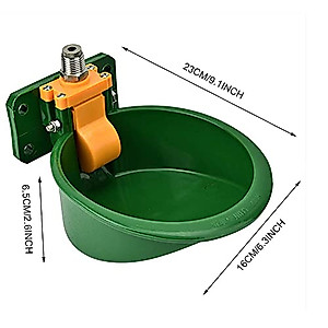 Sheep Water Bowl Automatic Pig Waterer Professional Livestock Drinking Cup Farm Drinking Water Supplies for Horses Goats Cows Sheep Dogs