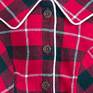 Disney Pluto Holiday Plaid Flannel Shirt for Dogs, Size Small