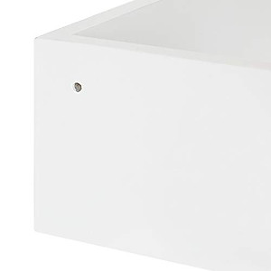 Kate and Laurel Levie Corner Shelves, Set of 3, White, Contemporary Floating Corner Wall Shelf in Multiple Sizes