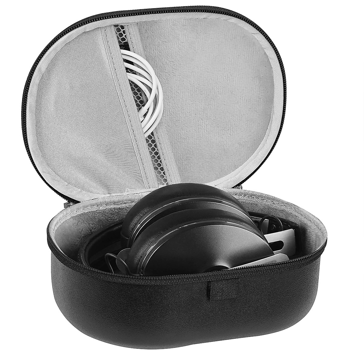 Geekria PRO Rugged Headphones Case Compatible with Sennheiser PXC 550-II, Momentum 3, HD 450BT, HD 400S, Hard Shell, Durable, Multi-Layer Protection Travel Carrying Bag (Black)