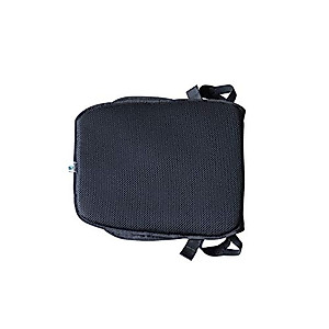 FOMI Premium All Gel Orthopedic Seat and Back Cushion Pad | Upper Lower Back Support Pillow for Car, Office, Kitchen Chair | Pressure Sore, Coccyx Pain Relief | Prevents Sweaty Bottom | Foldable