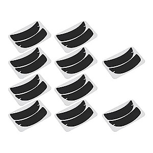 Eyelash Extension Patches, Notch Eyelash Extension Under Eye Gel Pads 10 Pairs Soft for Salon (Black)