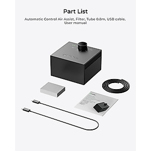 xTool Air Assist for S1 and M1 Ultra, 30L/min Air Output for Laser Air Assist compatible with xTool S1 and M1 Ultra, Auto Control Air Assist and Air Pump for Wood Cutter and Metal Engraver