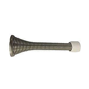 Spring Door Stop Satin Nickel Heavy Duty (Pack of 10) Guaranteed for Life! - Cache Hardware