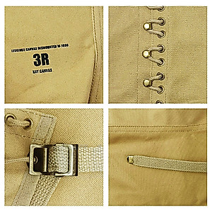 SMONT Canvas Gaiters Snake Gaiters Leg Gaiters for Men Ww2 Gaiters Reproduction WWII Us M1936 Leggings Gaiters for Hiking Army Khaki Canvas Gaiters Puttee Protection for Legs, 3R