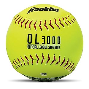 Franklin Sports Official Size Softballs - 12" Softballs - Fastpitch Tournament Softballs - Great for Practice + Training - Official Size + Weight - 1 Pack