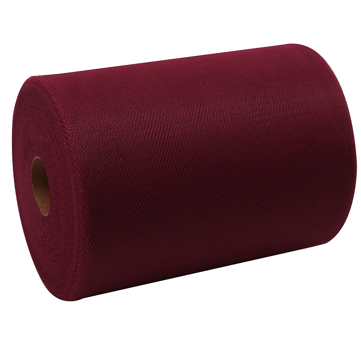 Burgundy Tulle Fabric Rolls 6 Inch by 200 Yards (600 feet) Fabric Spool Tulle Ribbon for DIY Burgundy Tutu Bow Baby Shower Birthday Party Wedding Decorations Craft Supplies