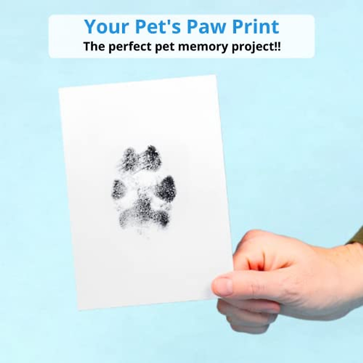FUR GIFT Paw Print Stamp Pad, 100% Pet Safe, Pet Paw Print Kit, No-Mess Ink Pad, Imprint Cards, Pet Memorial Keepsake, Dogs, Cats, Small Pets, Pet Owner, Pet Memory Project, Nose Print (Medium-Large)