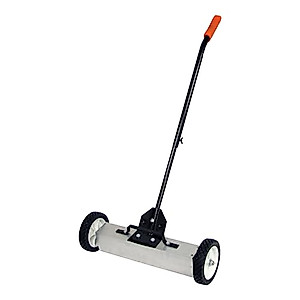 Master Magnetics Magnetic Floor Sweeper with Release - 18” Sweeping Width, Adjustable Sweeping Height, Adjustable Handle, 07543
