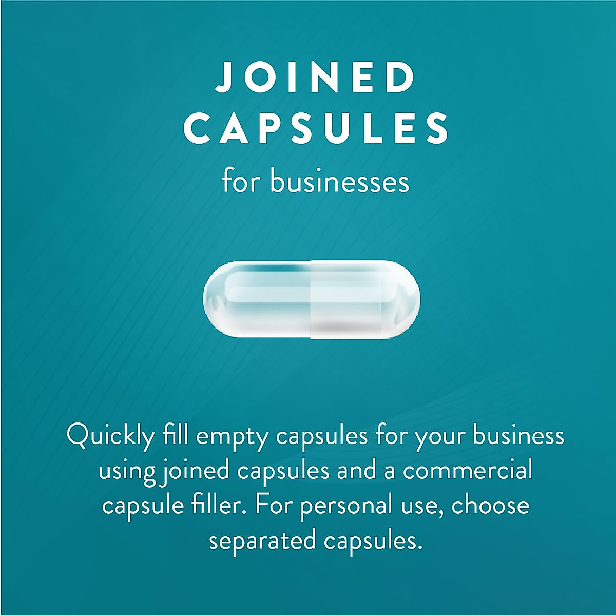 PureCaps USA - Empty Vegetarian Vegan Pill Capsules Size 00, 1,000 Empty Joined Vegetarian Pills, White, Non-GMO Certified, Kosher, Gluten Free, Halal Certified, Preservative Free Pill Capsules Empty