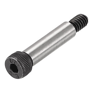 uxcell Alloy Steel Hexagon Socket Head Shoulder Screws Bolts, 1-1/4" Shoulder Length, 5/16" Shoulder Dia, 1/4-20 Thread, 4pcs