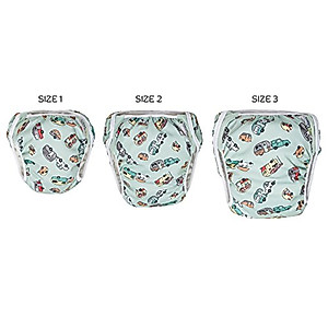 GroVia Reusable Waterproof Swim Diaper for Baby, Infant, and Toddler (Size 1: 10-19 lbs, Rose)