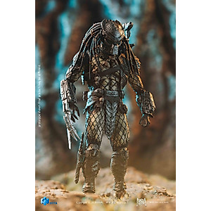Hiya Toys Alien vs. Predator: Temple Guard Predator 1:18 Scale Action Figure, Multicolor