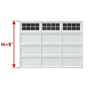 Garage Door Cables 1/8" Pair Torsion Spring (7ft, 8ft, 9ft, 10ft,11ft,12ft) (8 ft. Tall Door)