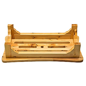 ALFI brand AB4408 24-Inch Solid Wood Stepping Stool for Easy Access