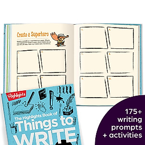 Highlights Book of Things to Write Activity Kit, Creative Writing Set for Kids Ages 7+