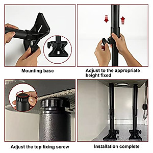 Undermount Sink Support Repair Brackets - YMOBBU Undermount Sink Repair Kit System Kitchen Sink Adjustable Brackets (13.7-23.6 inch)