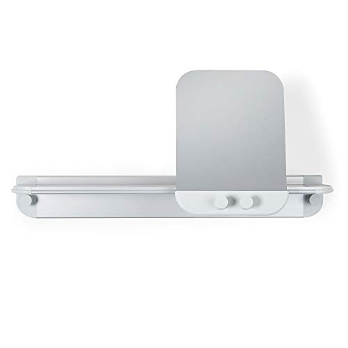 Better Living Products 11631 GLIDE Shower Shelf with Mirror, Grey