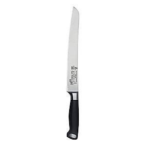 Messermeister San Moritz Elite 9” Scalloped Bread Knife - Fine German Steel Alloy Blade - Rust Resistant & Easy to Maintain
