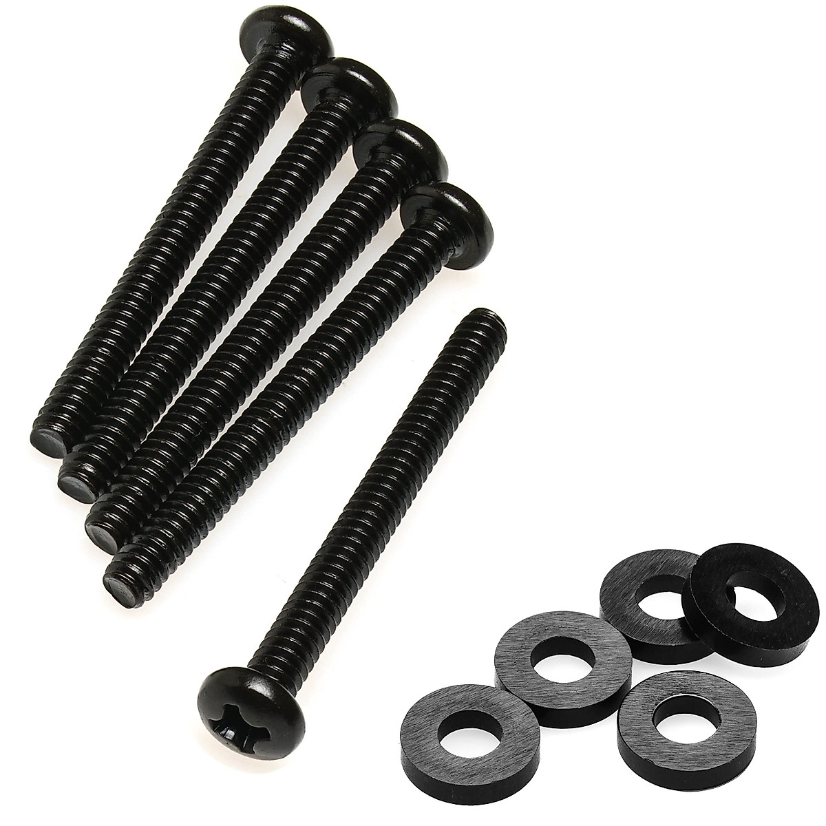 CRJ 6-32 UNC Extra Long 1-3/8" (34mm) Computer Radiator Fans Screws Set for 25mm and 30mm Fans - 20 Screws and 20 Washers