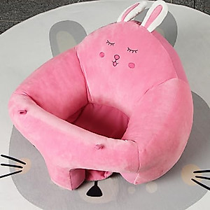 RoamReady Baby Seats for Sitting Up 4-12 Months Toddler Learn to Sit Up Support Infant Chairs for Sitting Up 0-6 Months Newborn Floor Seat for Baby(Rabbit)