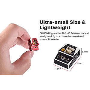 DUMBORC G02 RC Mini Gyroscope Micro Gyros Lightweight Drift Car Balancer for Speed Car/Pull Car/RC Cars